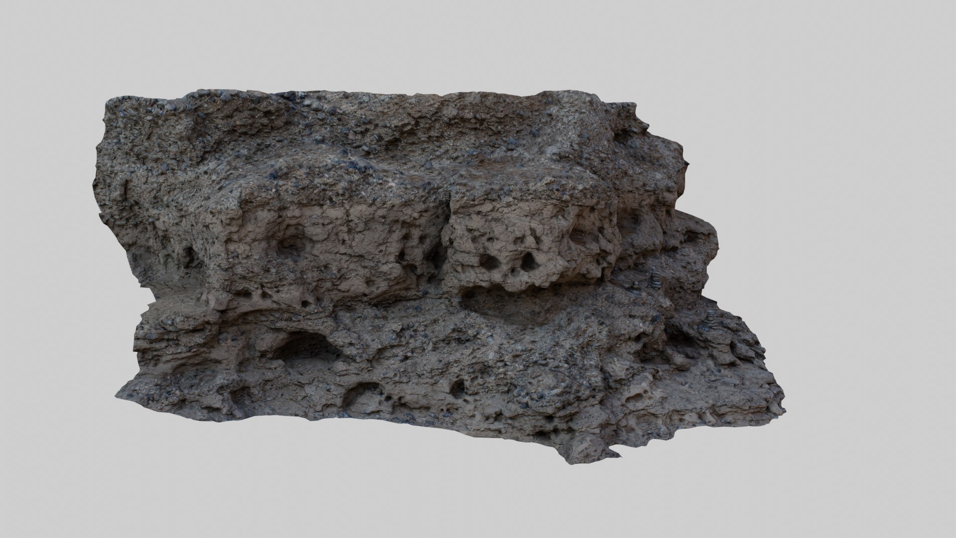 3D Riverbed Canyon Cliff Pack 6 - Scan model - TurboSquid 2052374