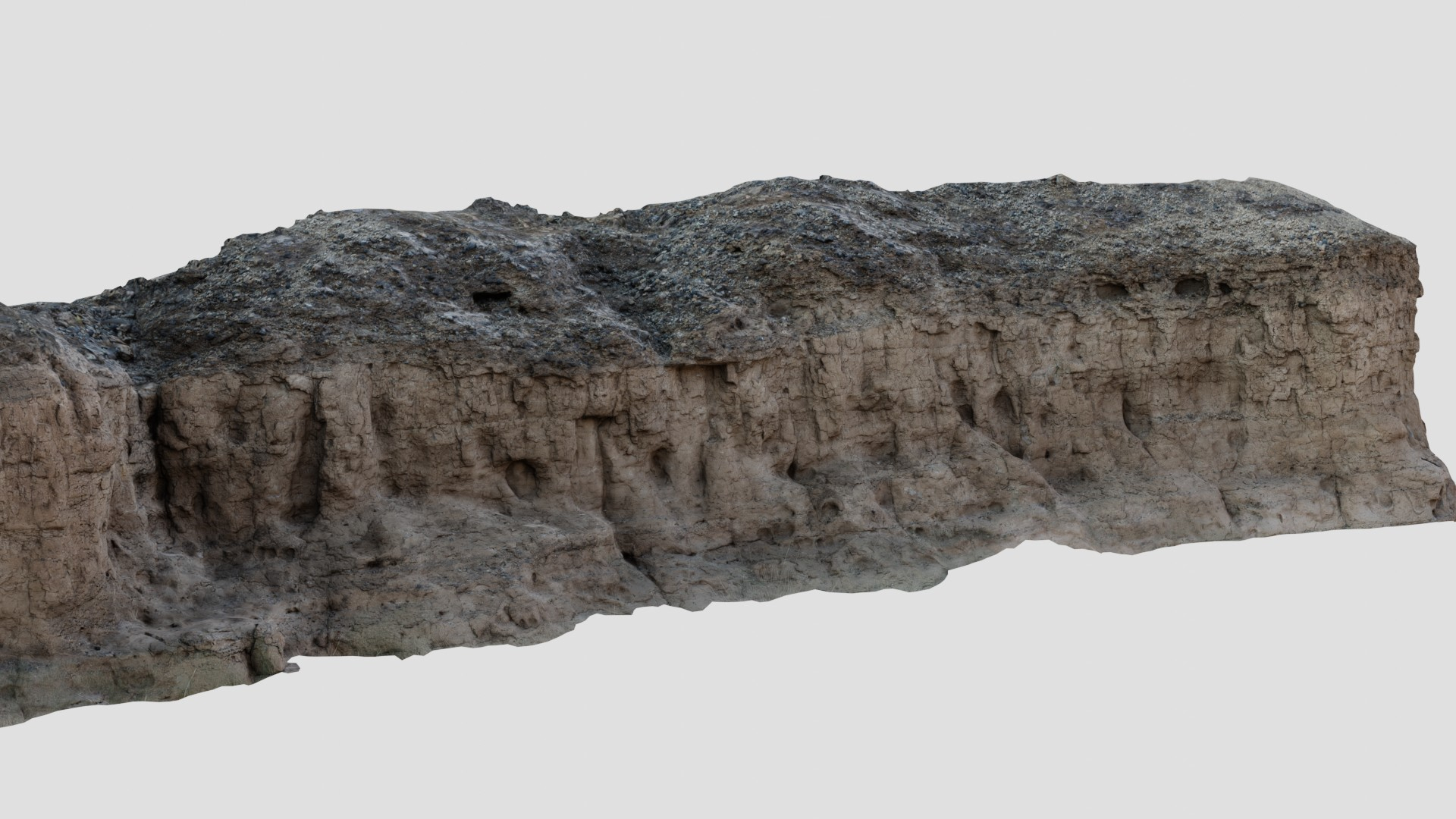 3D Riverbed Canyon Cliff Scan Pack 6 Model - TurboSquid 2052374