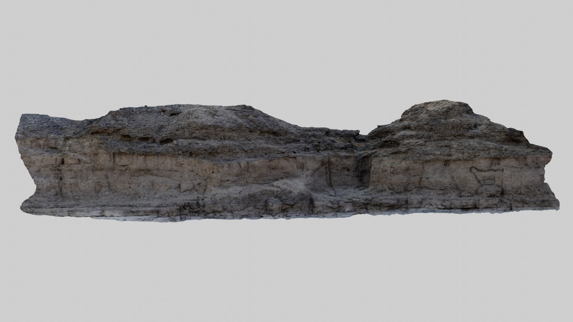 3D Riverbed Canyon Cliff Scan Pack 6 Model - TurboSquid 2052374