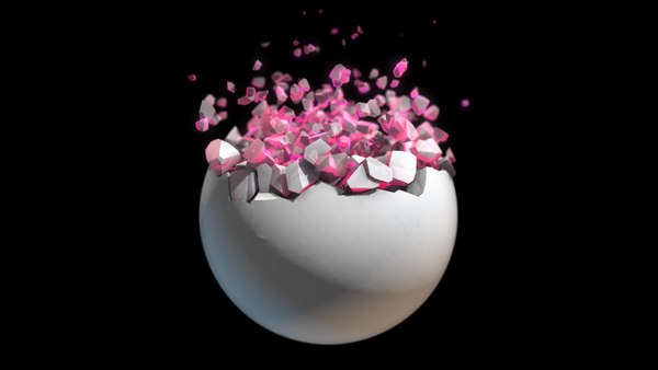 Shattered fragmented sphere 3D model - TurboSquid 1299597
