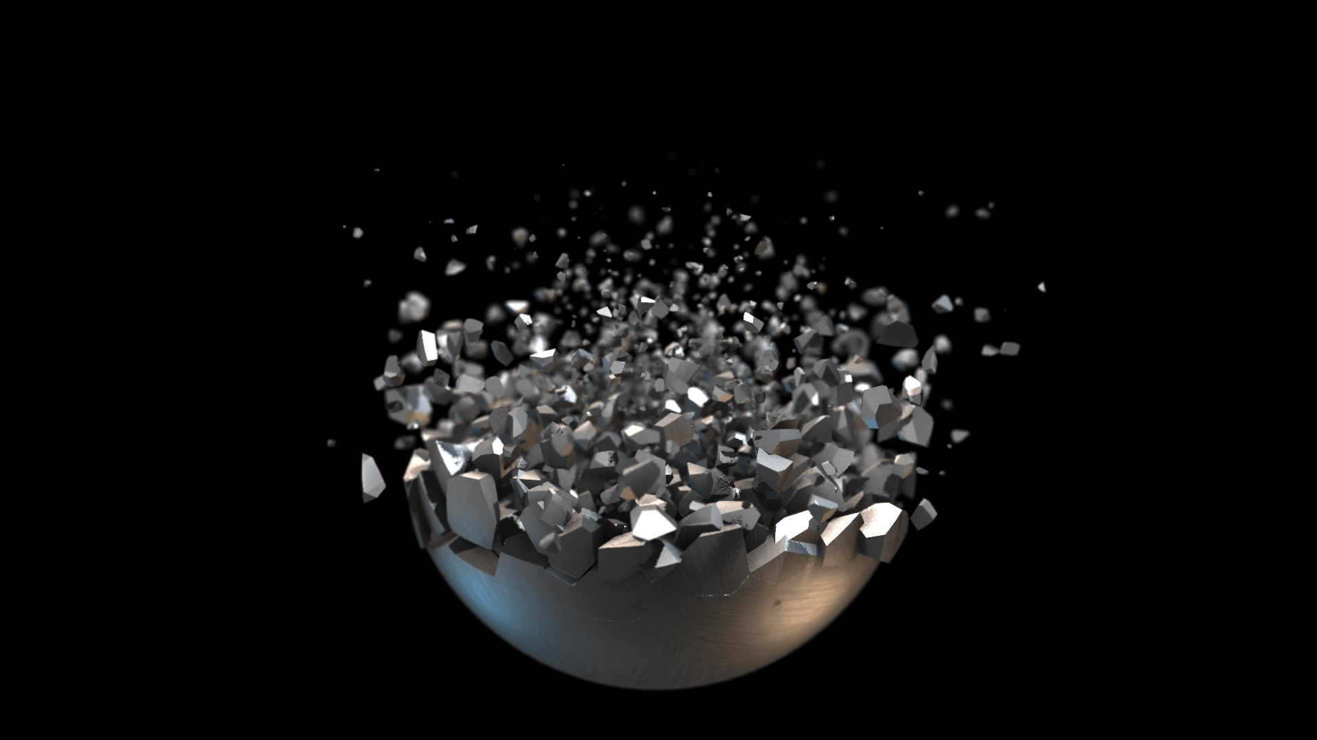 Shattered Fragmented Sphere 3D Model - TurboSquid 1299597
