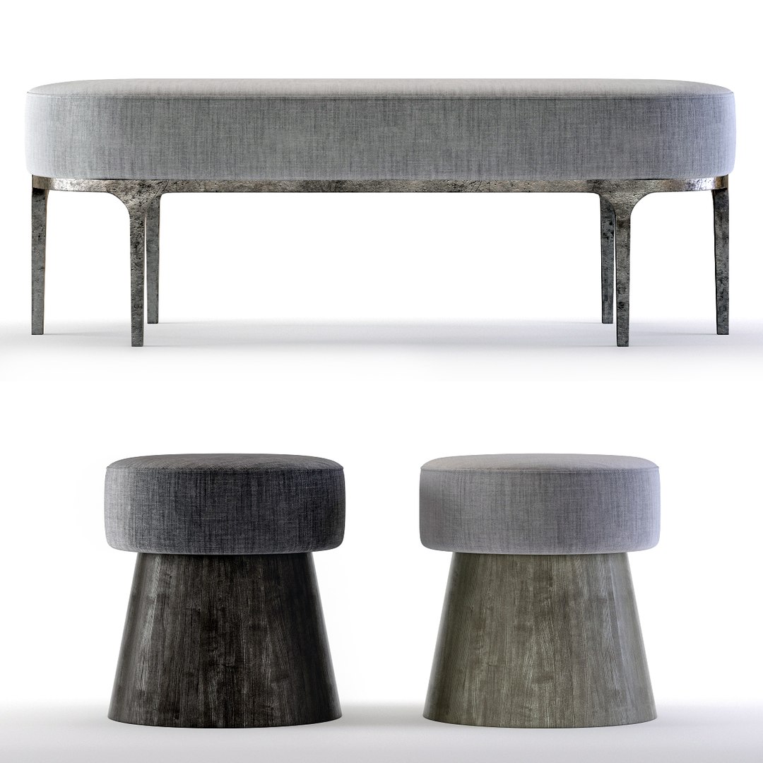 Linea Bench Model - TurboSquid 1351881