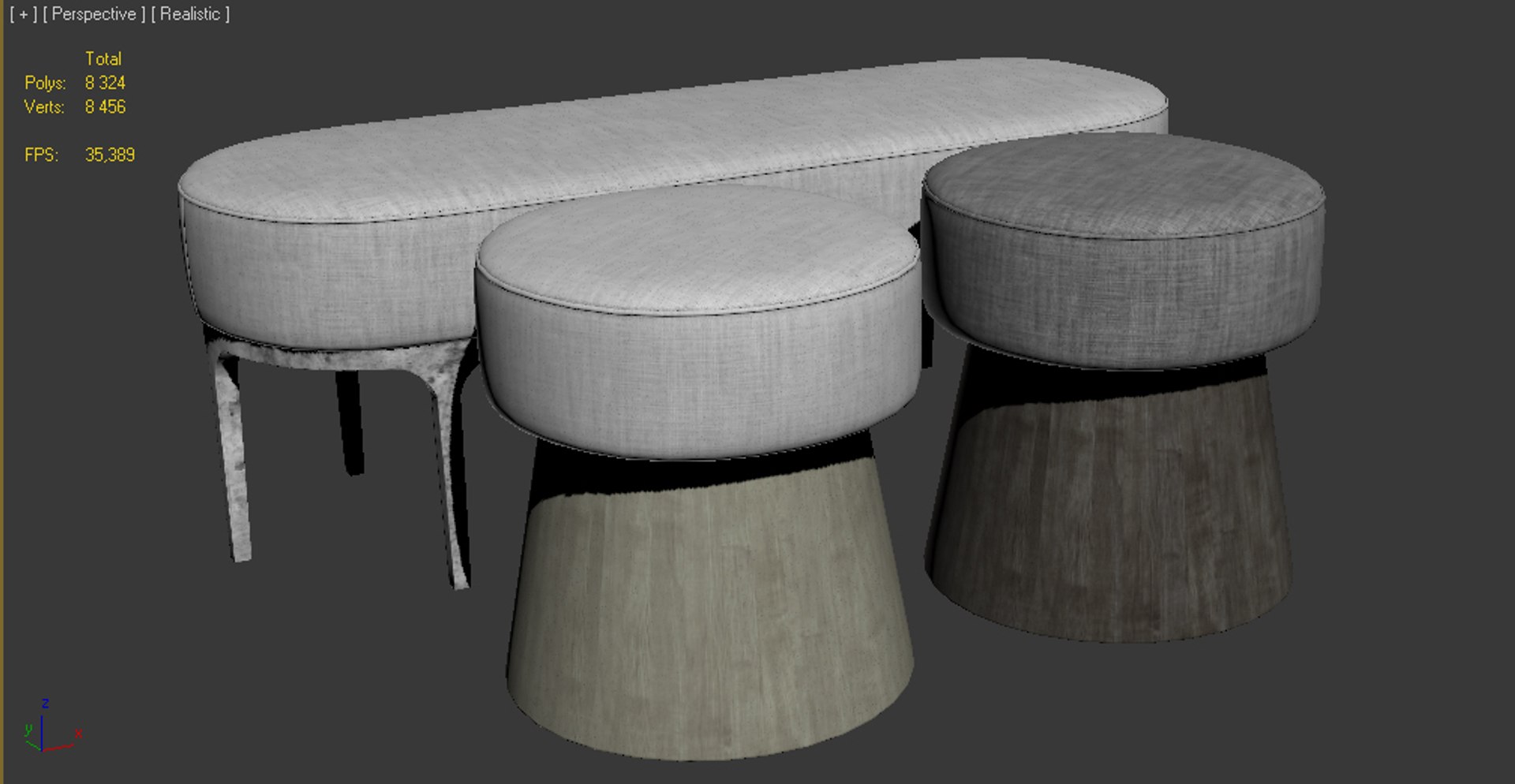 Linea Bench Model - TurboSquid 1351881