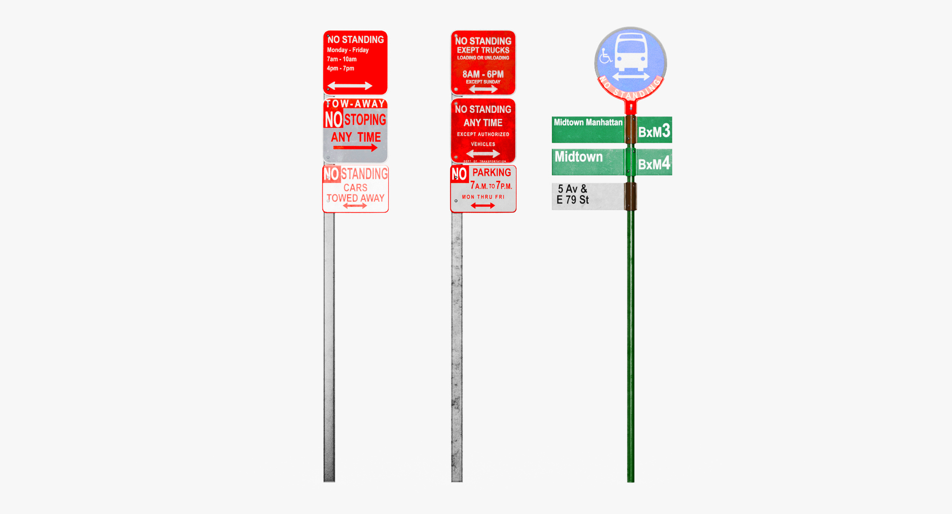 Street Signs Model - TurboSquid 1374243