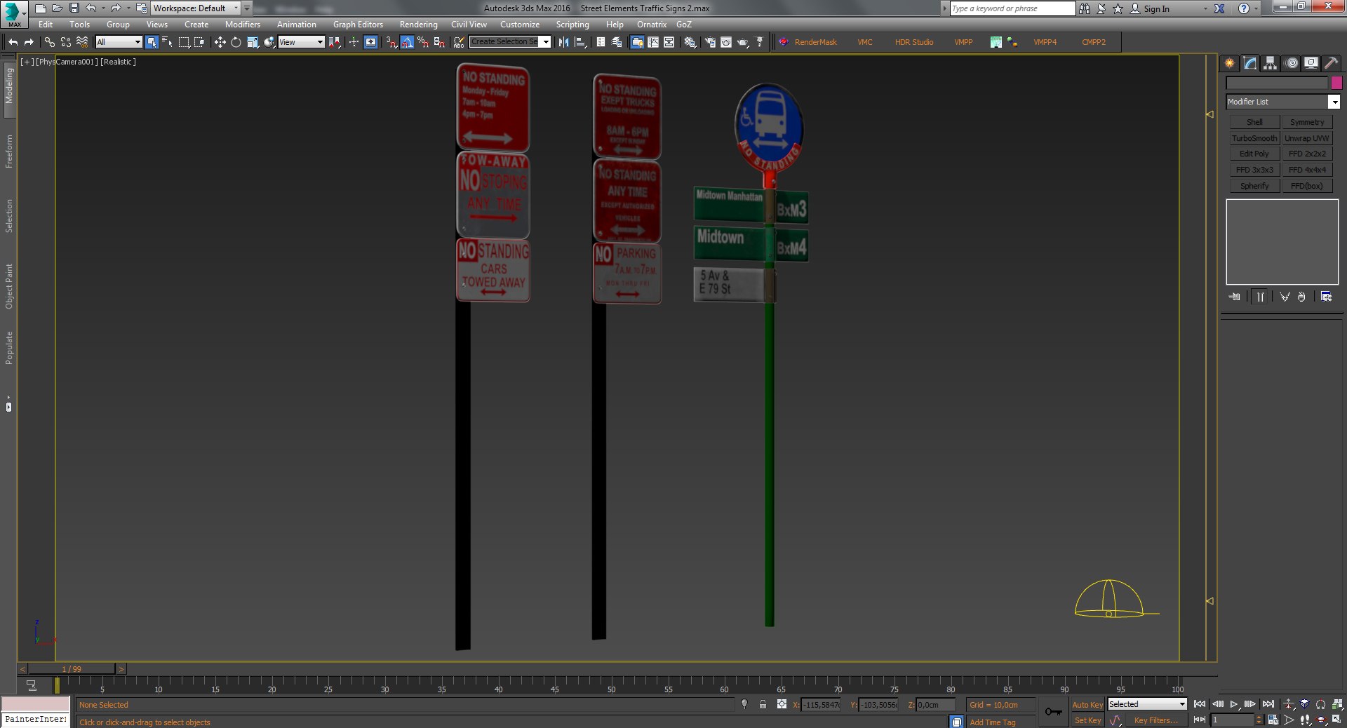 Street Signs Model - TurboSquid 1374243