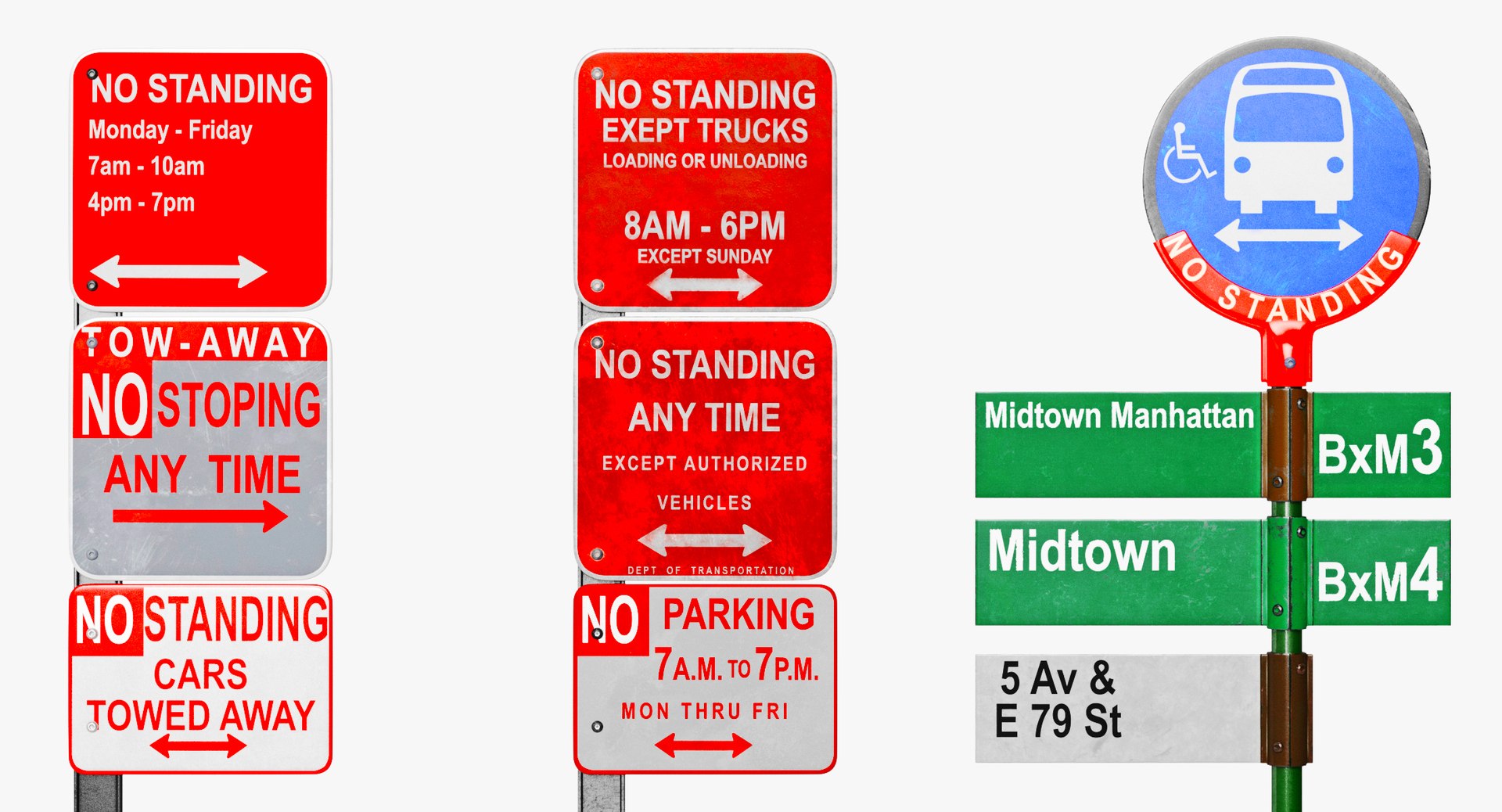 Street Signs Model - TurboSquid 1374243