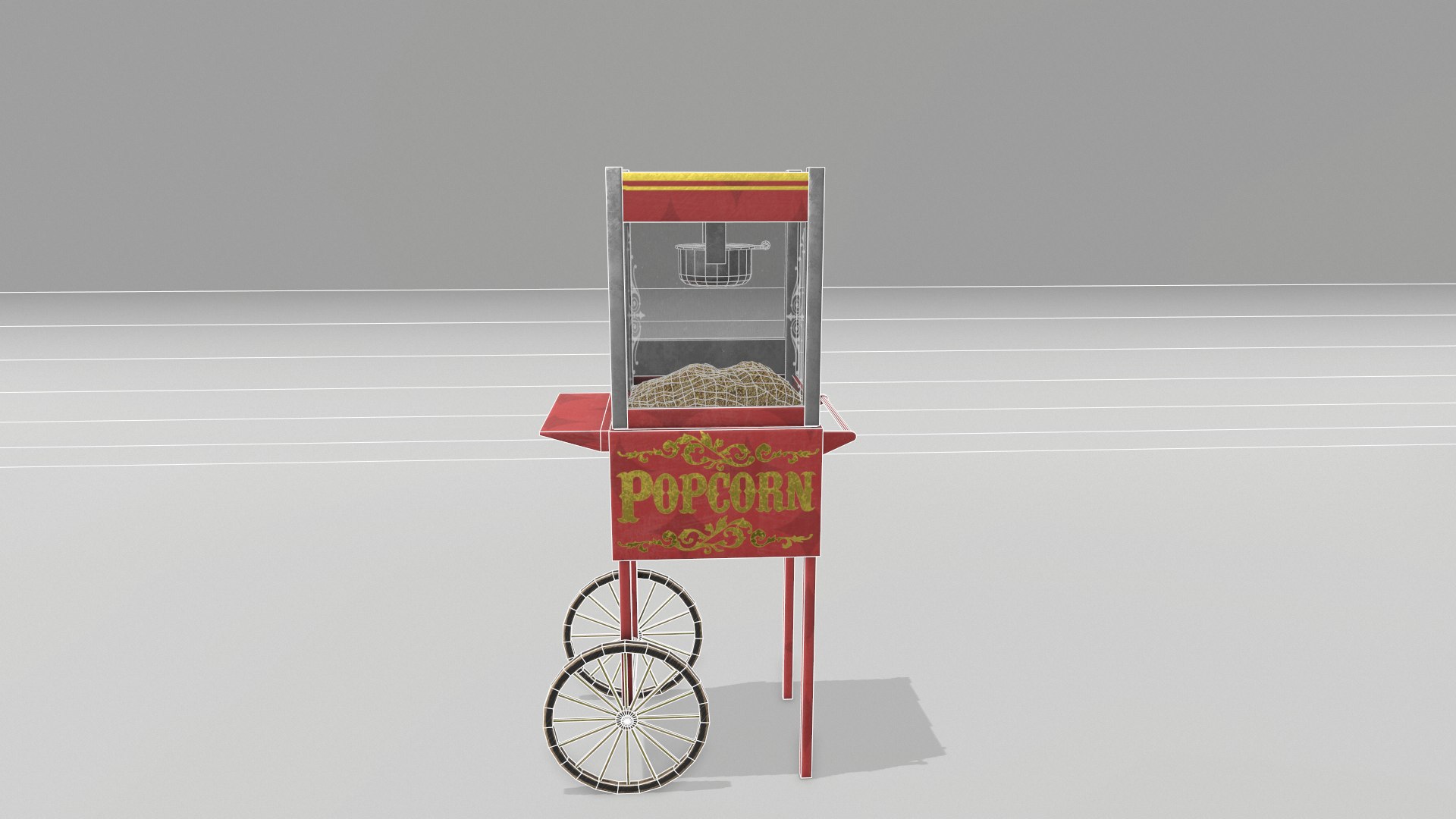 Free 3D Popcorn Machine Model - TurboSquid 1411307