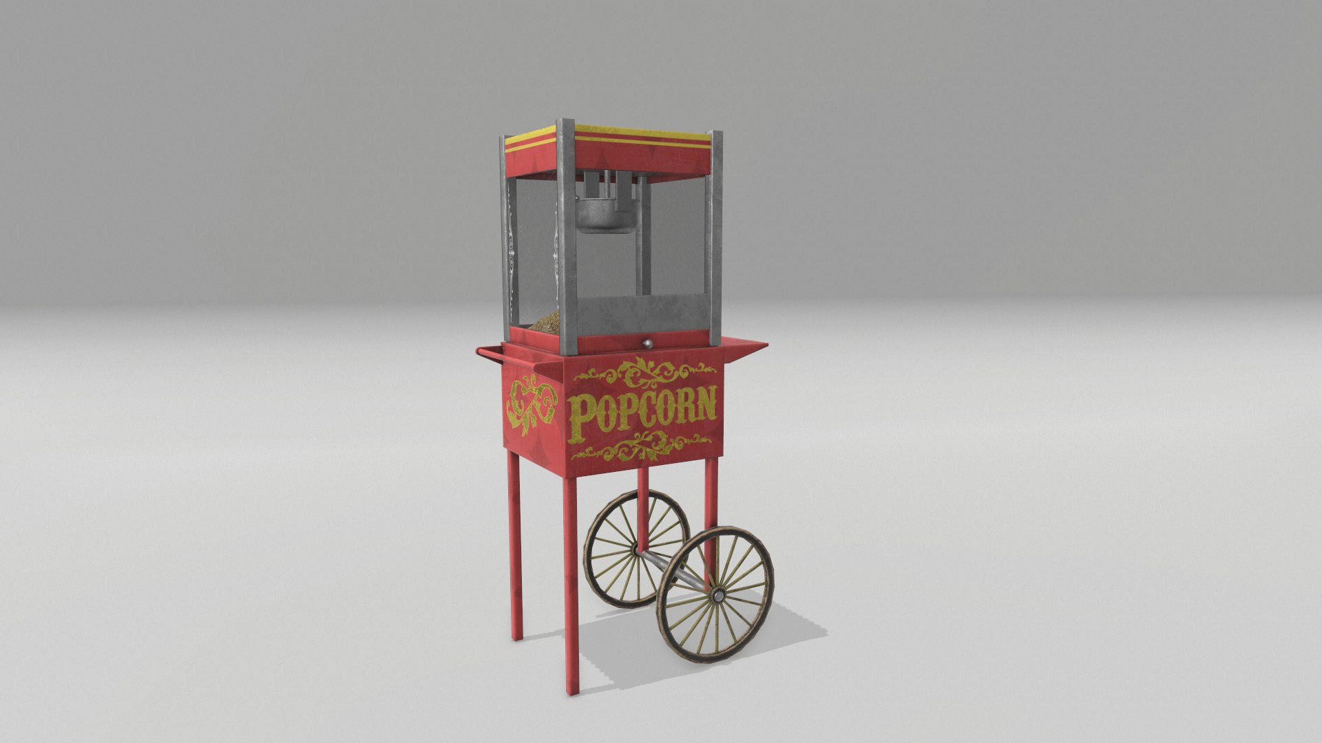 Free 3D Popcorn Machine Model - TurboSquid 1411307