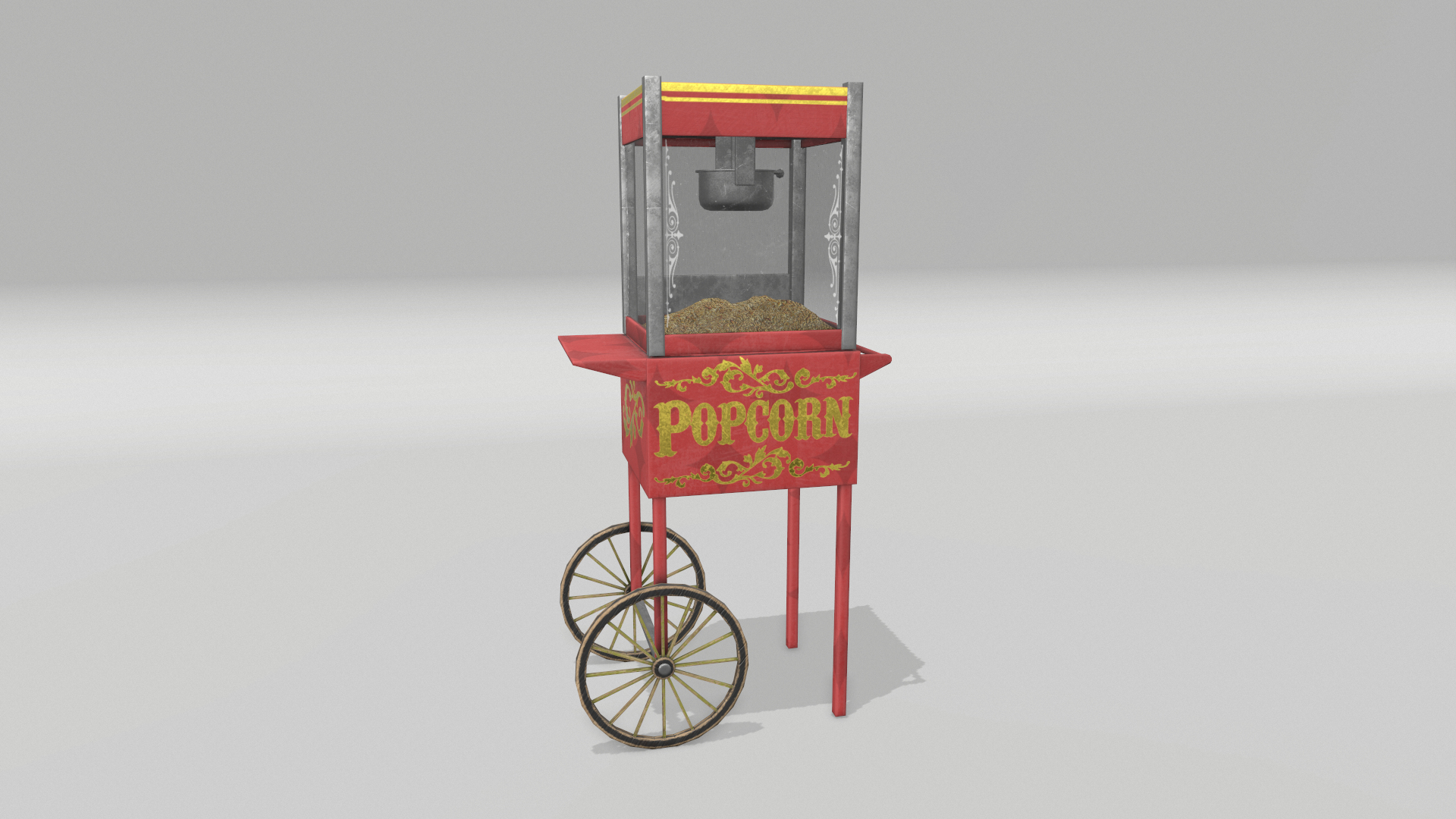 Free 3D Popcorn Machine Model - TurboSquid 1411307