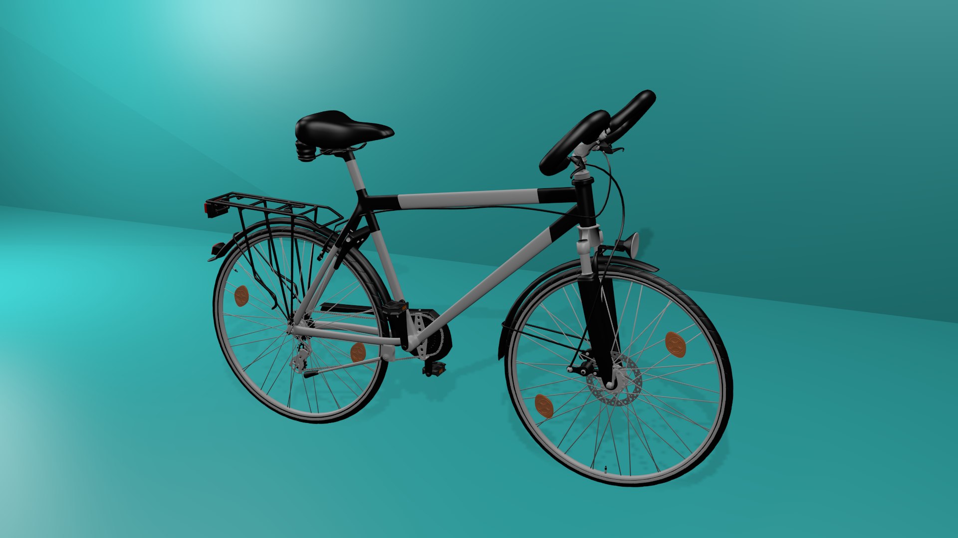 Touring bicycle cycle 3D model - TurboSquid 1404688