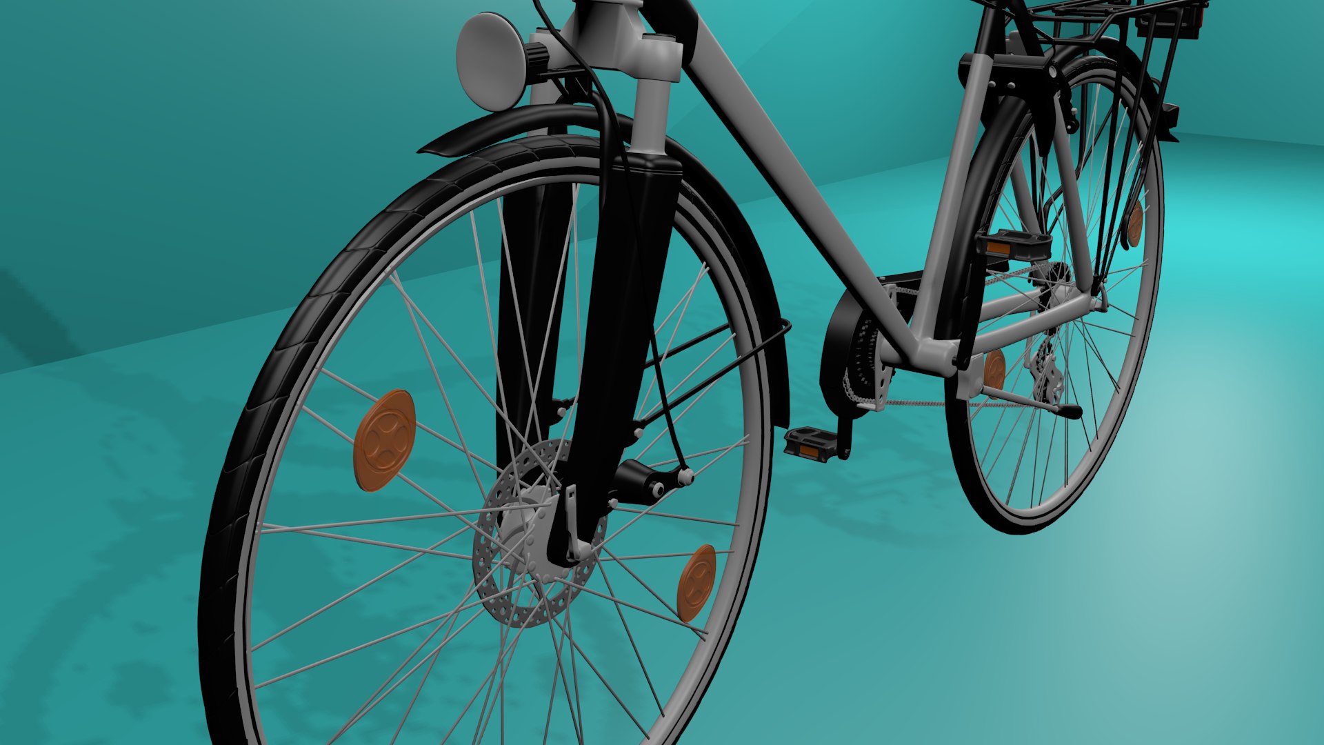 Touring bicycle cycle 3D model - TurboSquid 1404688