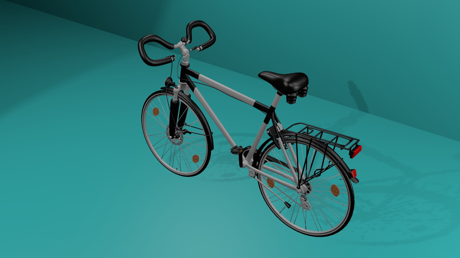 Touring bicycle cycle 3D model - TurboSquid 1404688