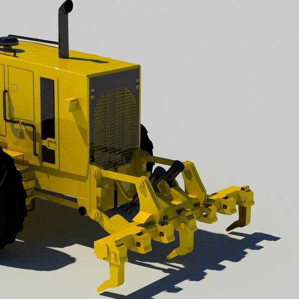 3d model cat motor grader