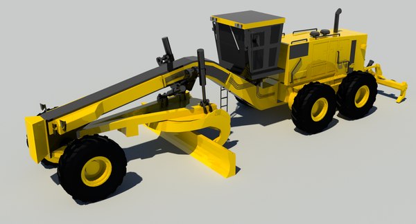 3d model cat motor grader