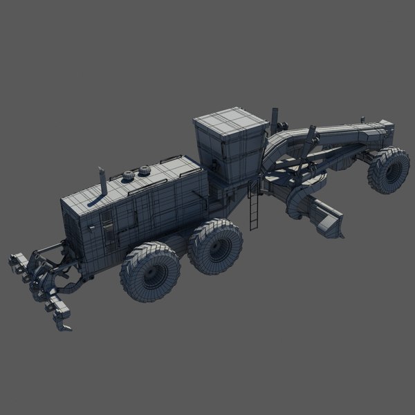 3d model cat motor grader