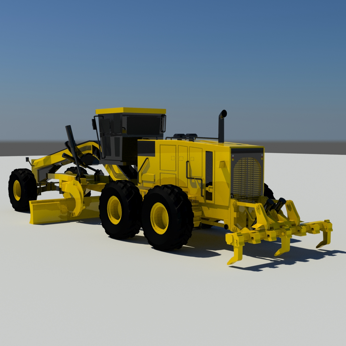 3d model cat motor grader