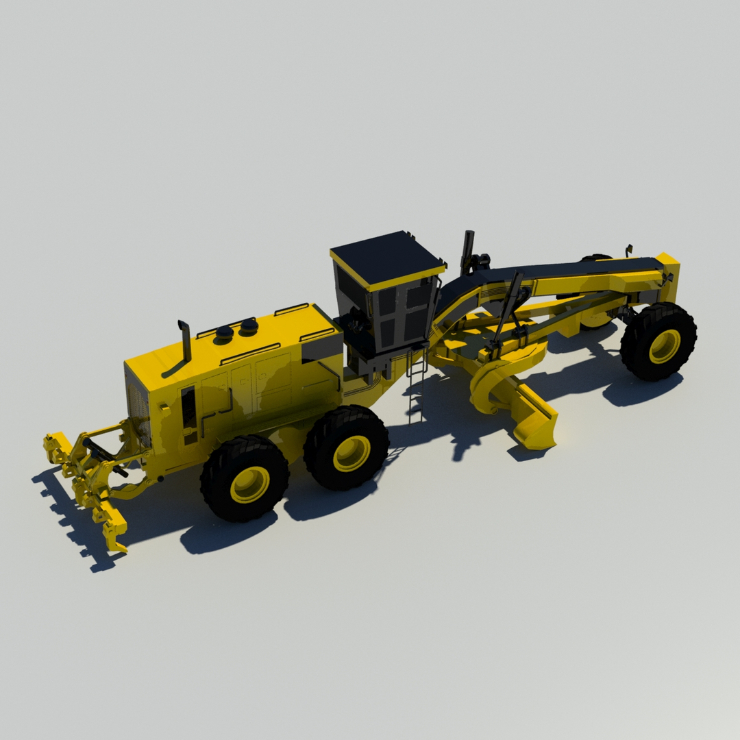 3d model cat motor grader