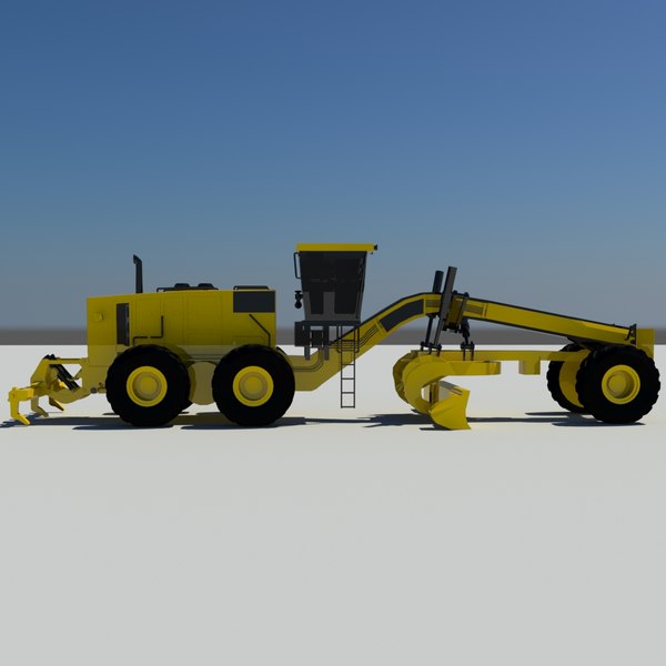 3d model cat motor grader