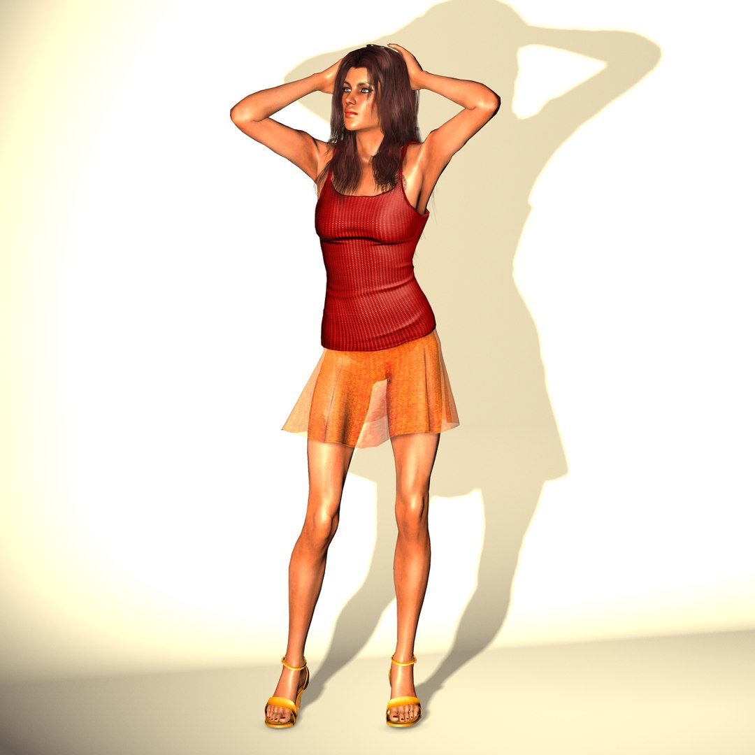 Mary-ann Human Female 3d Fbx