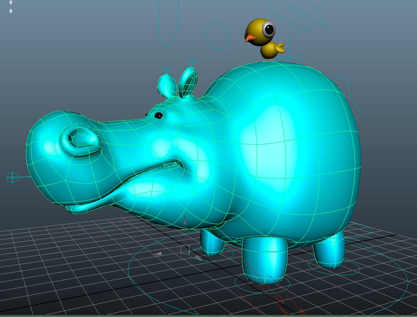 Hippo 3d Obj