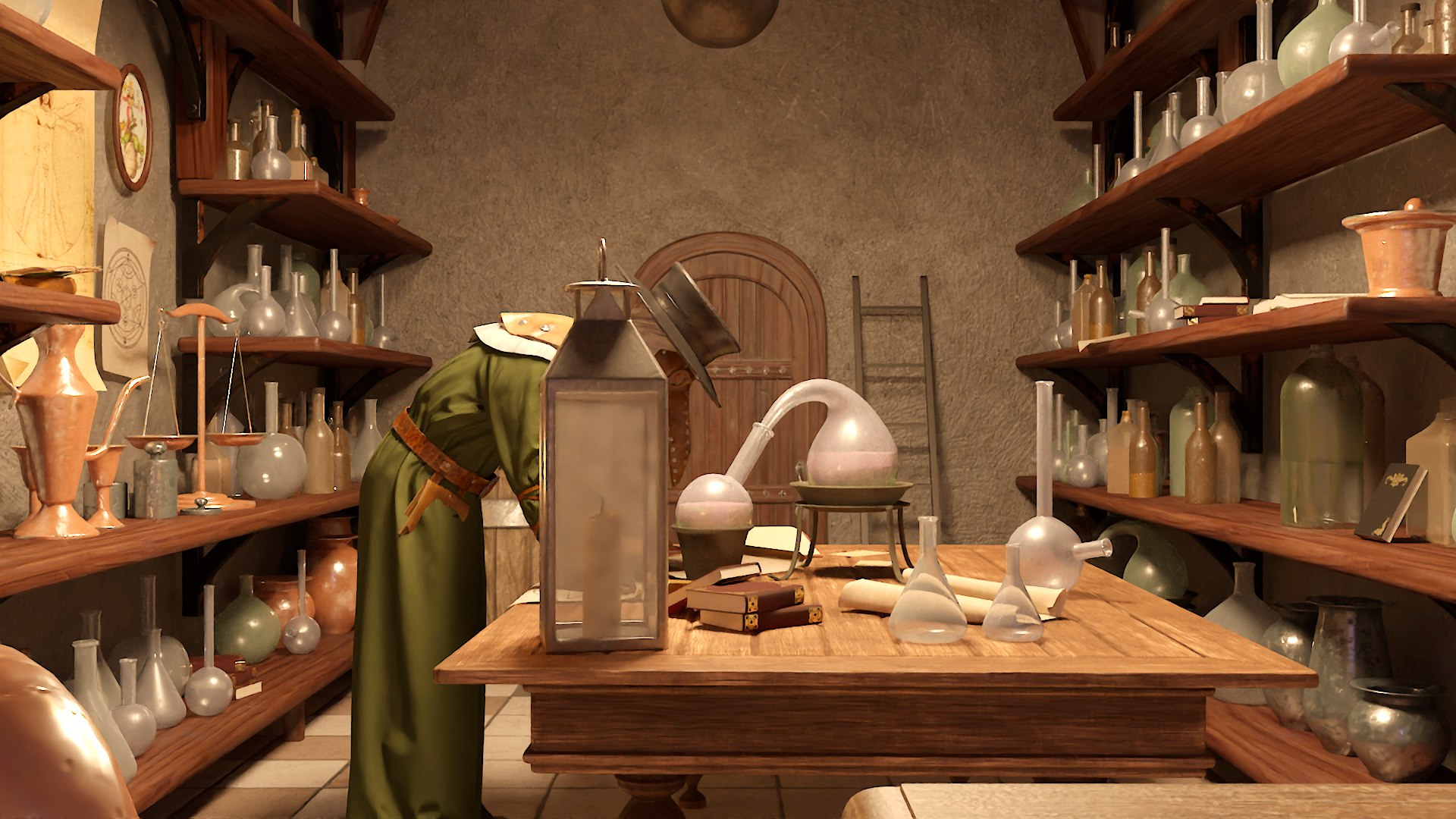 3D Alchemist In Laboratory - TurboSquid 2276457