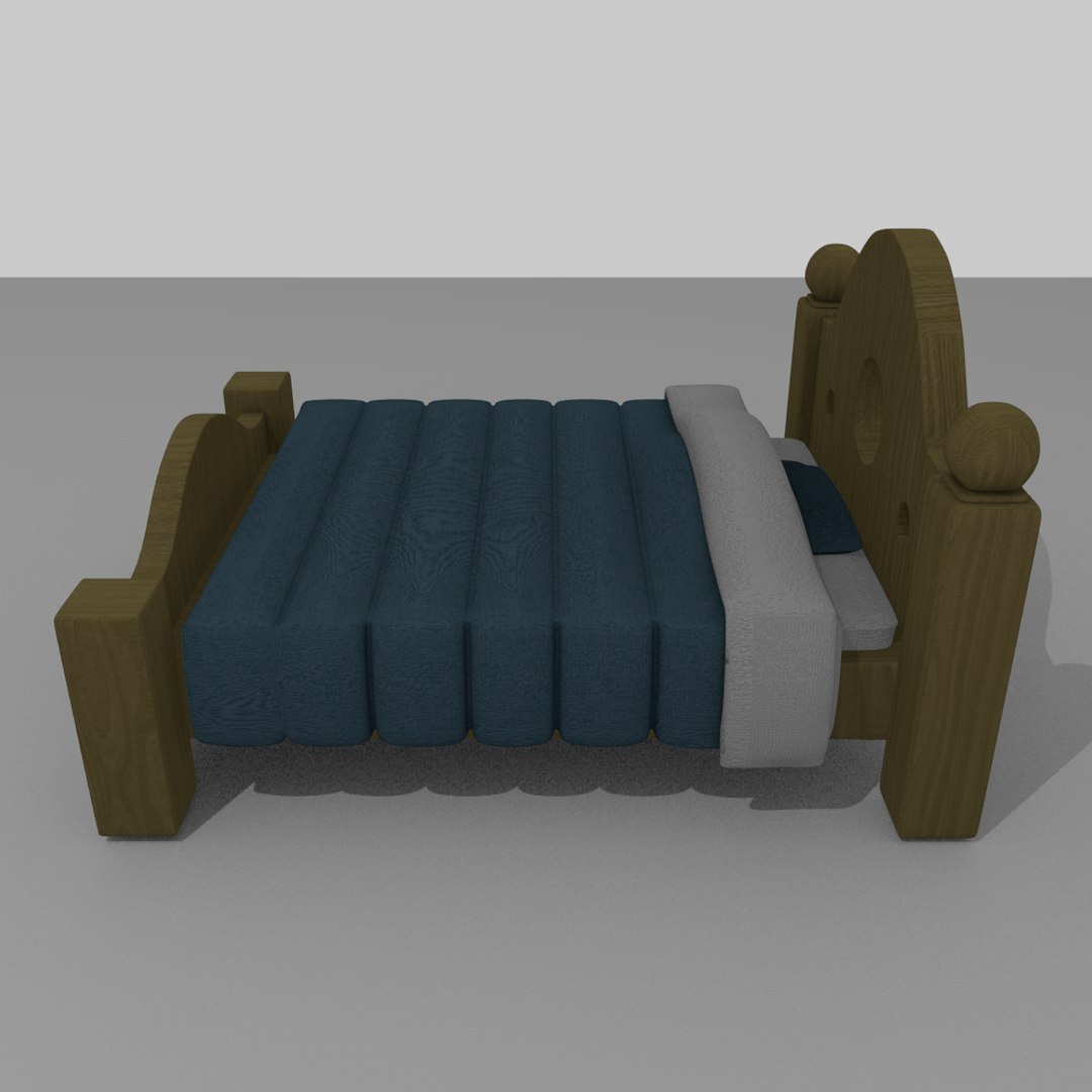 Bedroom Bed 3D Model - TurboSquid 1272233