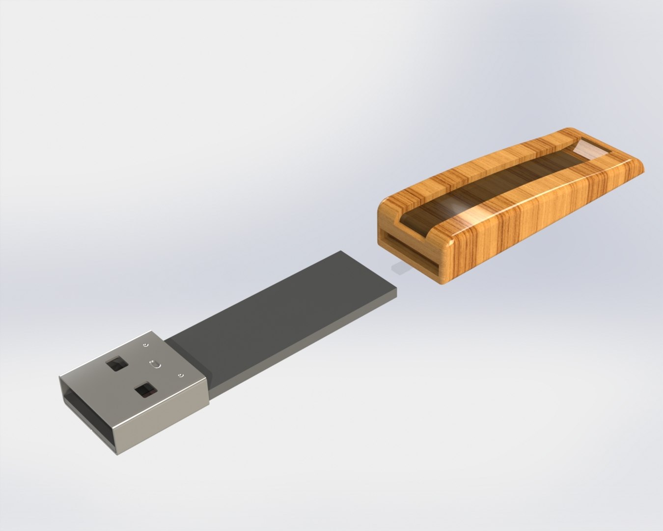 Solidworks Decorative Usb Cover 3ds