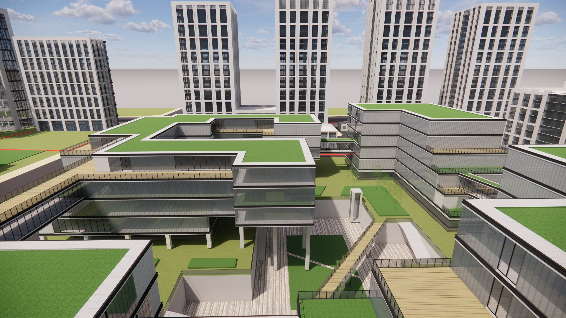 3D Modern City Block -A14 - TurboSquid 2380177