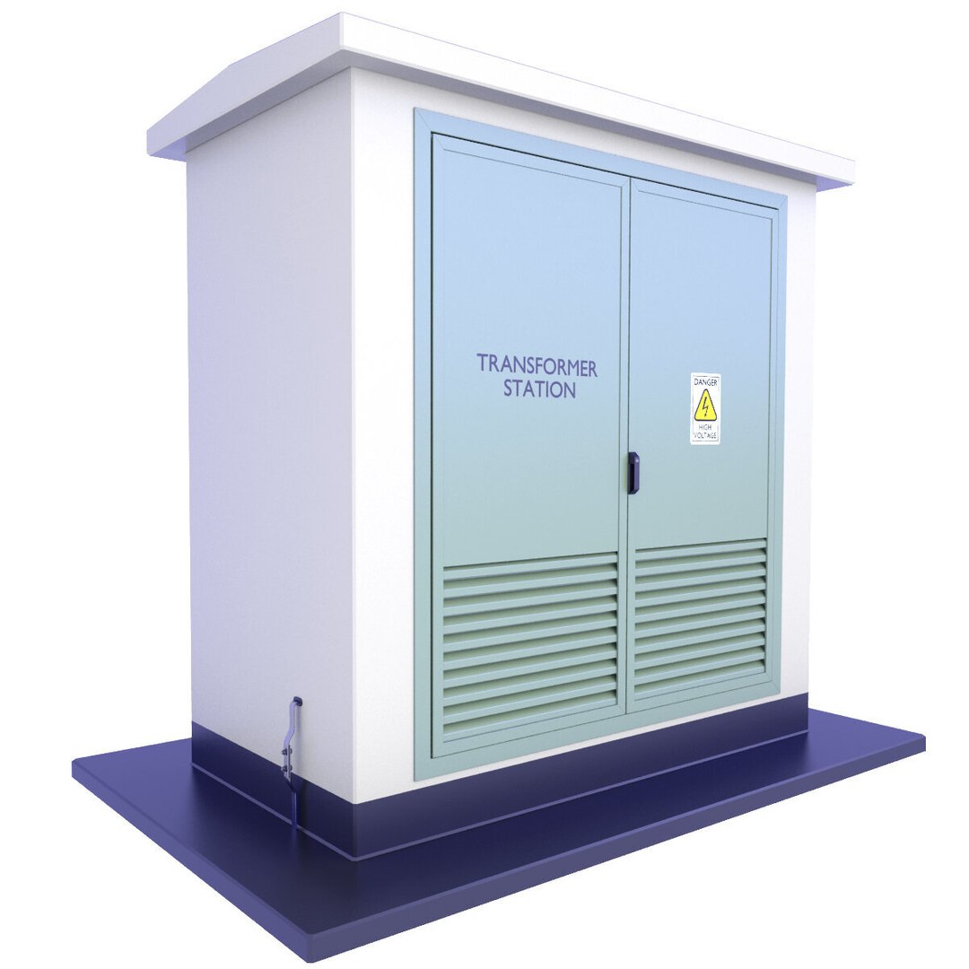 MV Transformer Substation 28 3D Model - TurboSquid 2395690