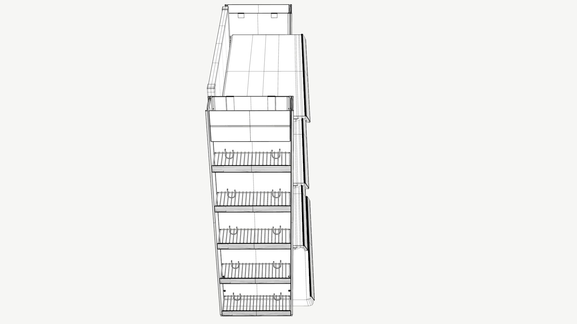 3D Retail End Stand - TurboSquid 1894892