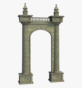 Classic arch gate 3D model - TurboSquid 1414943