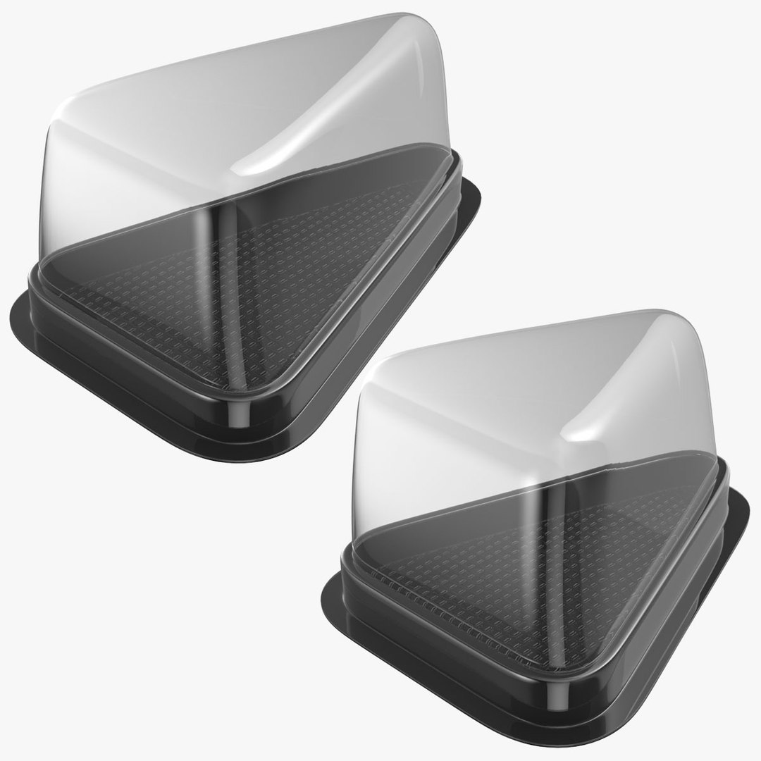 Triangle Cake Box Black Collection Model - TurboSquid 2191102