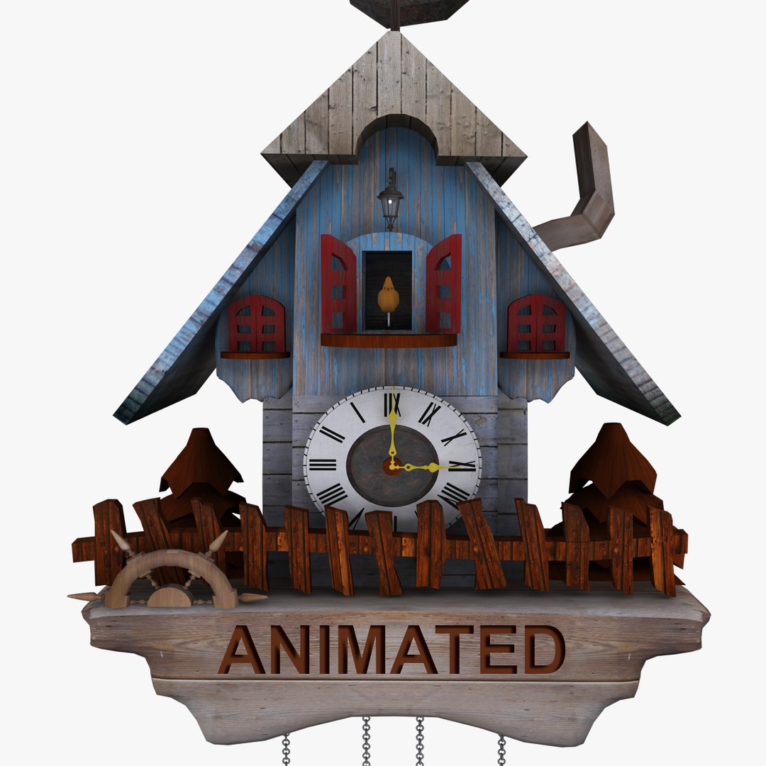 cuckoo clock 3d model