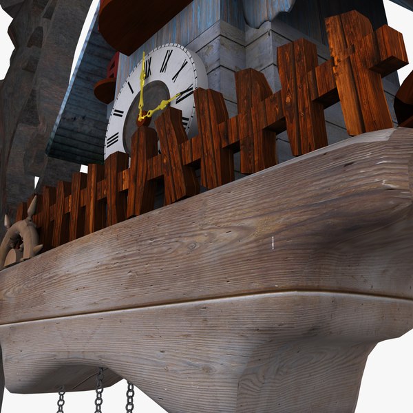 cuckoo clock 3d model