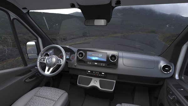 3D модель 2019 Mercedes Sprinter Van Rigged for Maya - TurboSquid 2063624