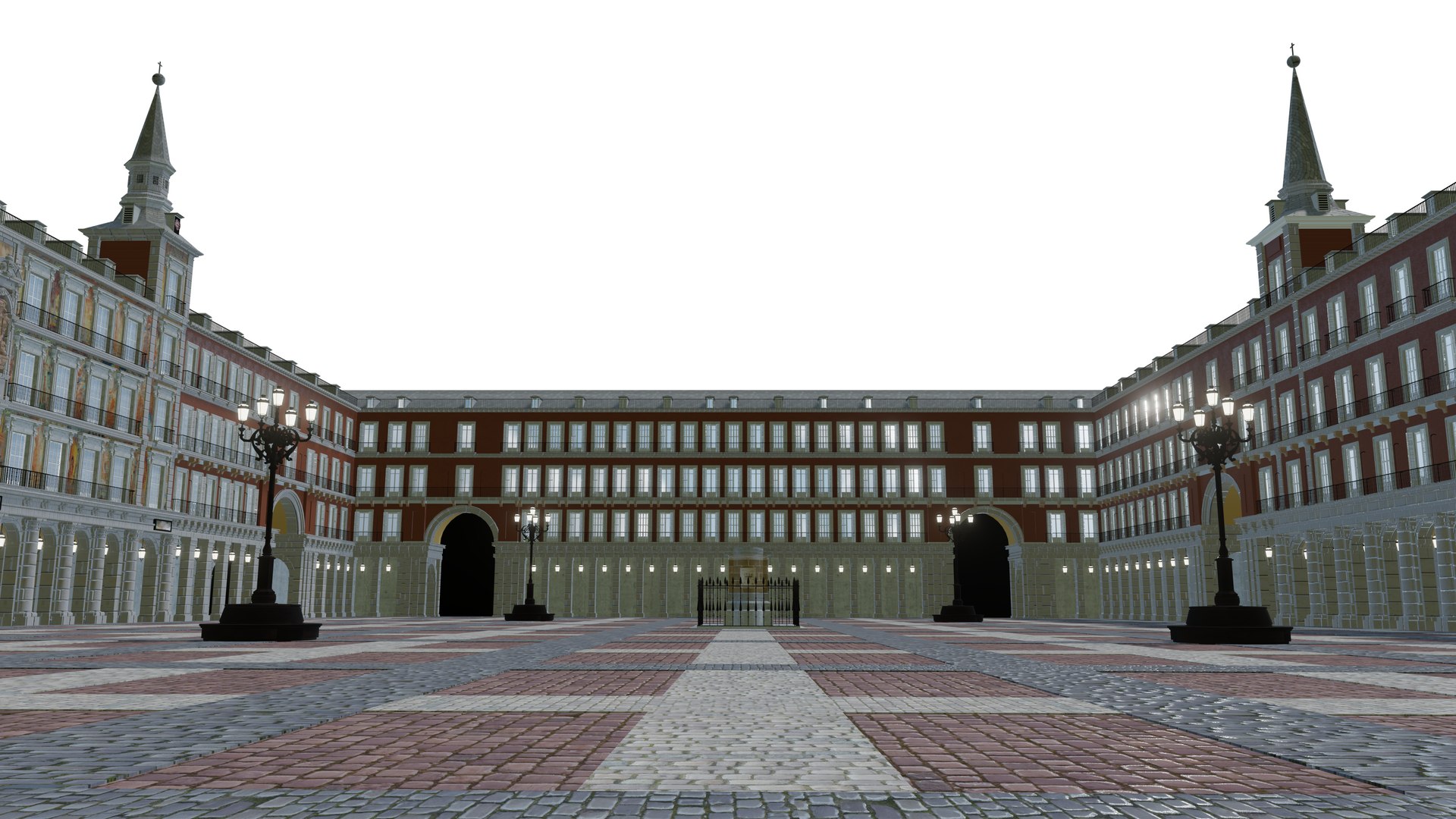 3D Model MayorSquare Of Madrid - TurboSquid 1806149