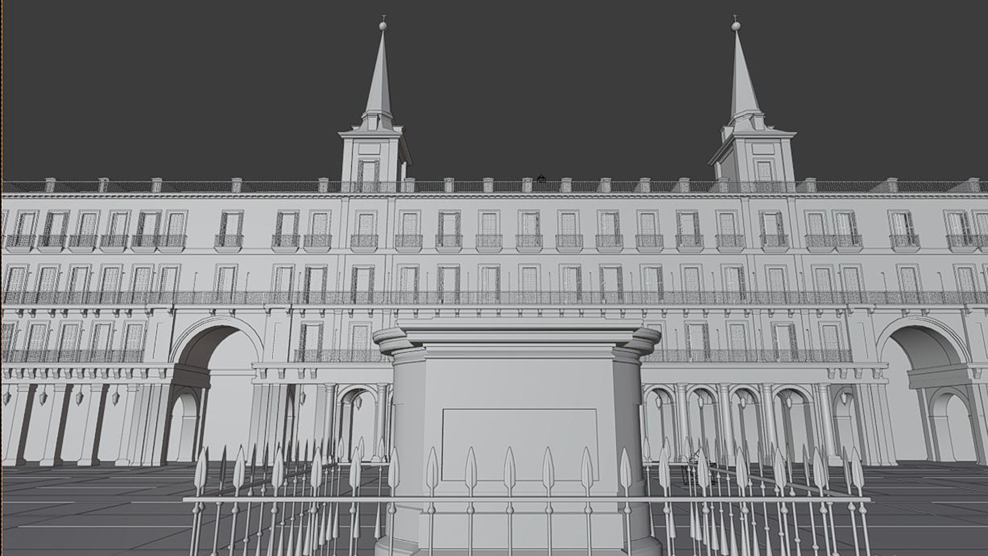 3D Model MayorSquare Of Madrid - TurboSquid 1806149