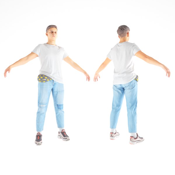 Ready human casual style 3D model - TurboSquid 1465074