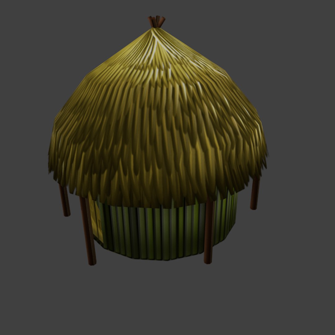 Tribal House 3d 3ds