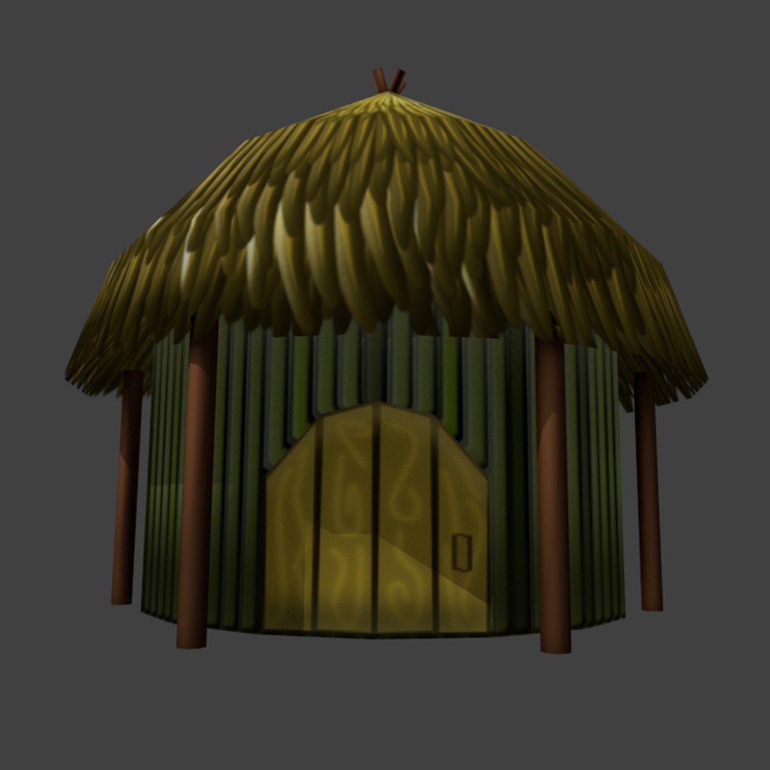 Tribal House 3d 3ds