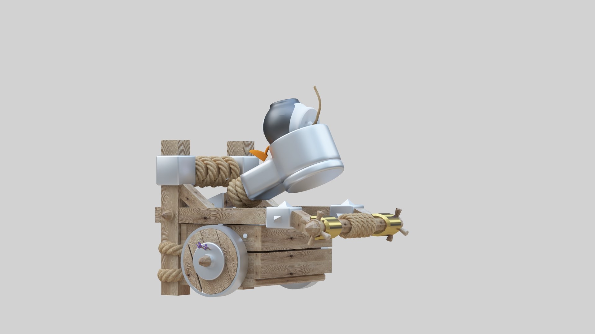 3D Catapult Cartoon - TurboSquid 1942824