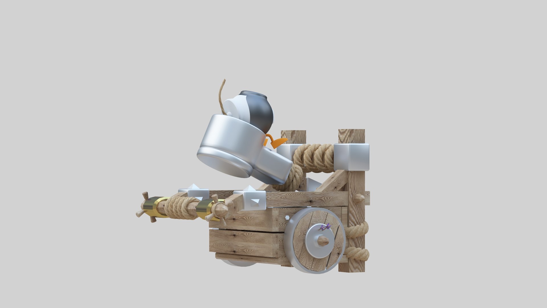 3D Catapult Cartoon - TurboSquid 1942824