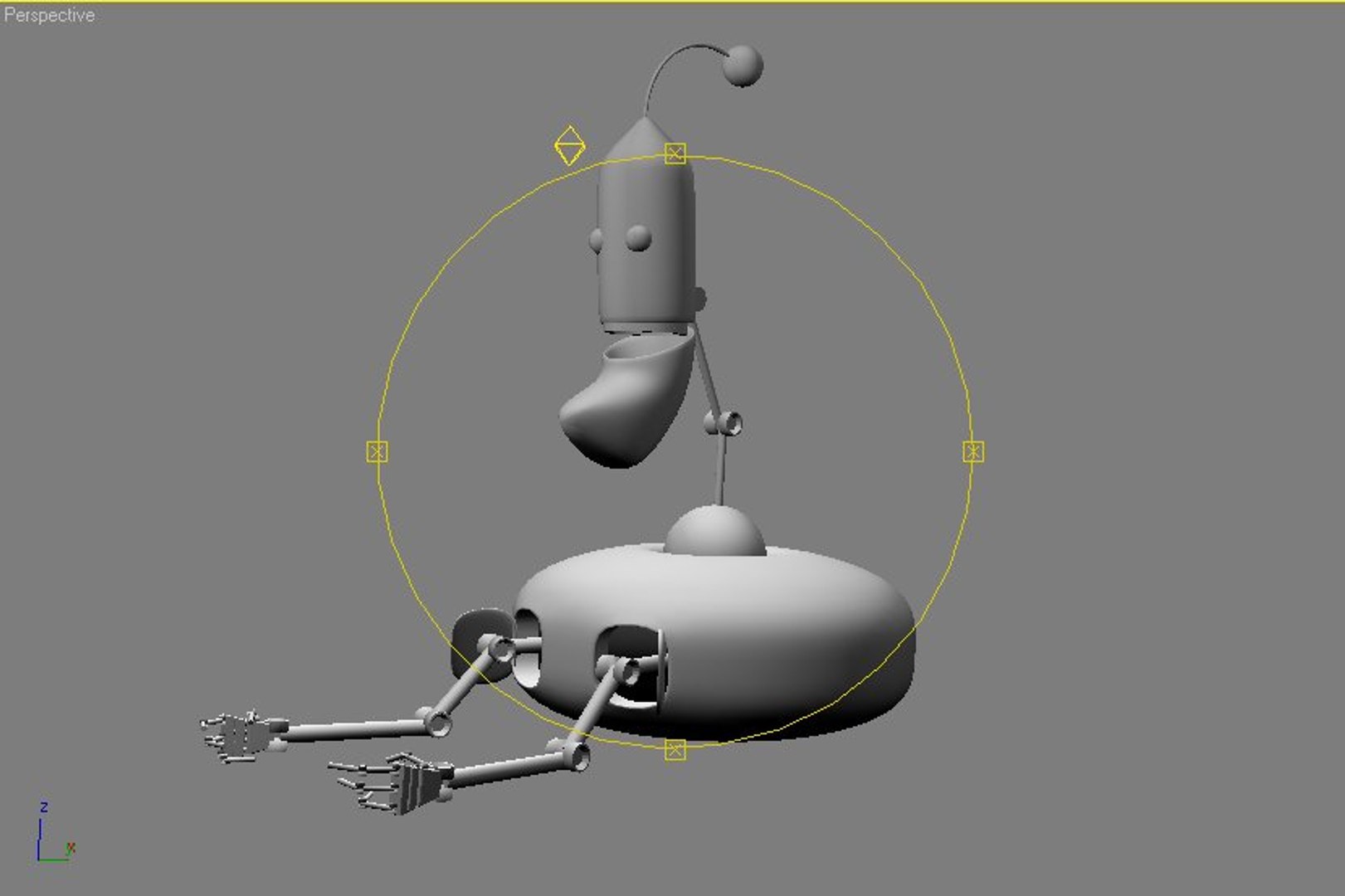 3d Robot Floating Model