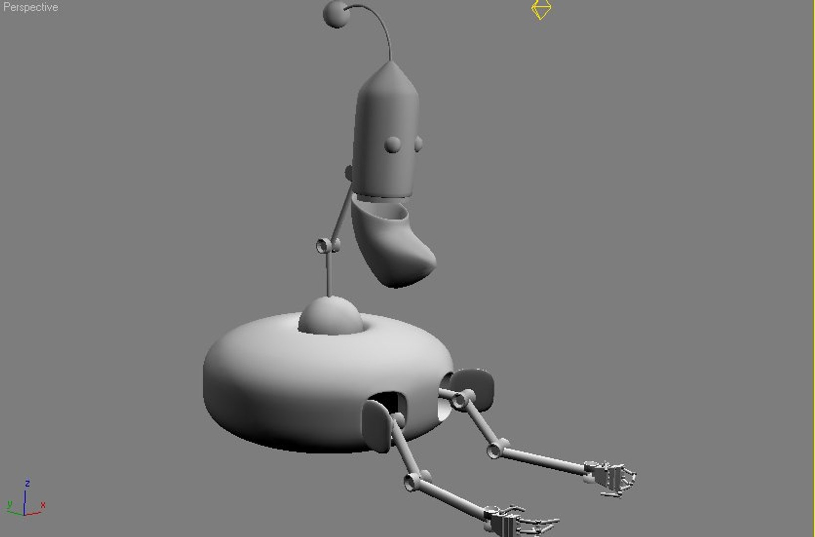 3d Robot Floating Model