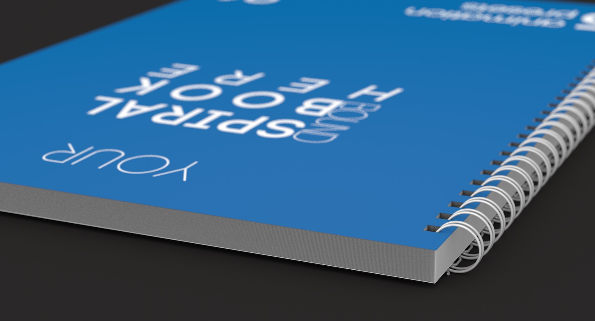 Customisable Spiral Bound Book Page C4d