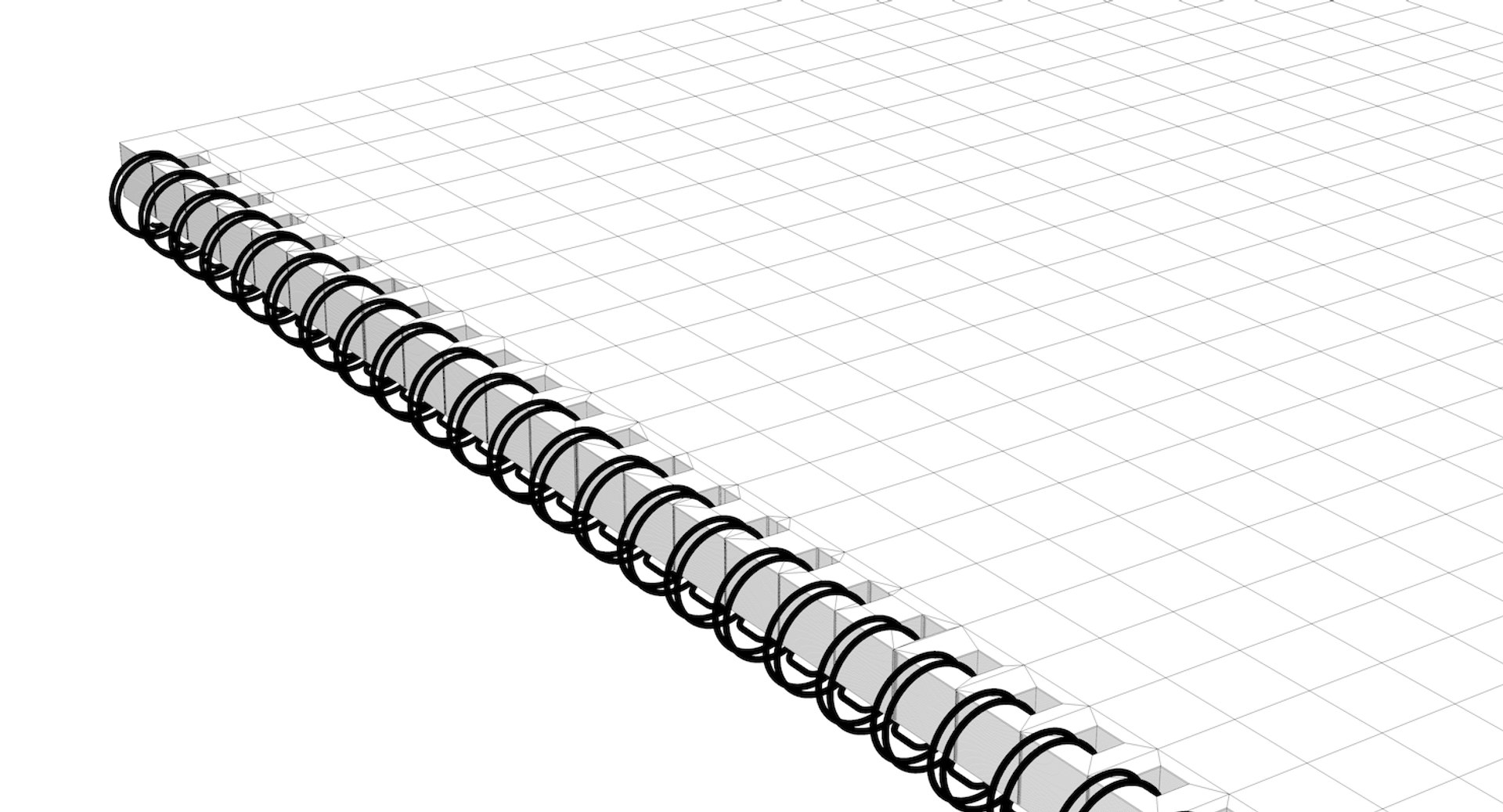 Customisable Spiral Bound Book Page C4d