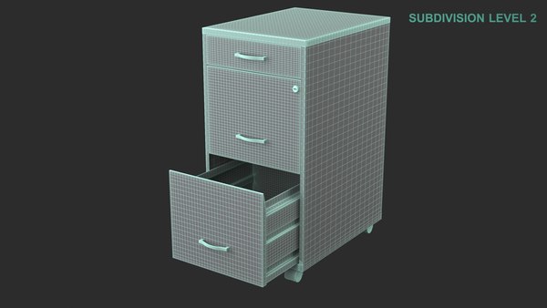 File Cabinet 3D model - TurboSquid 1864465