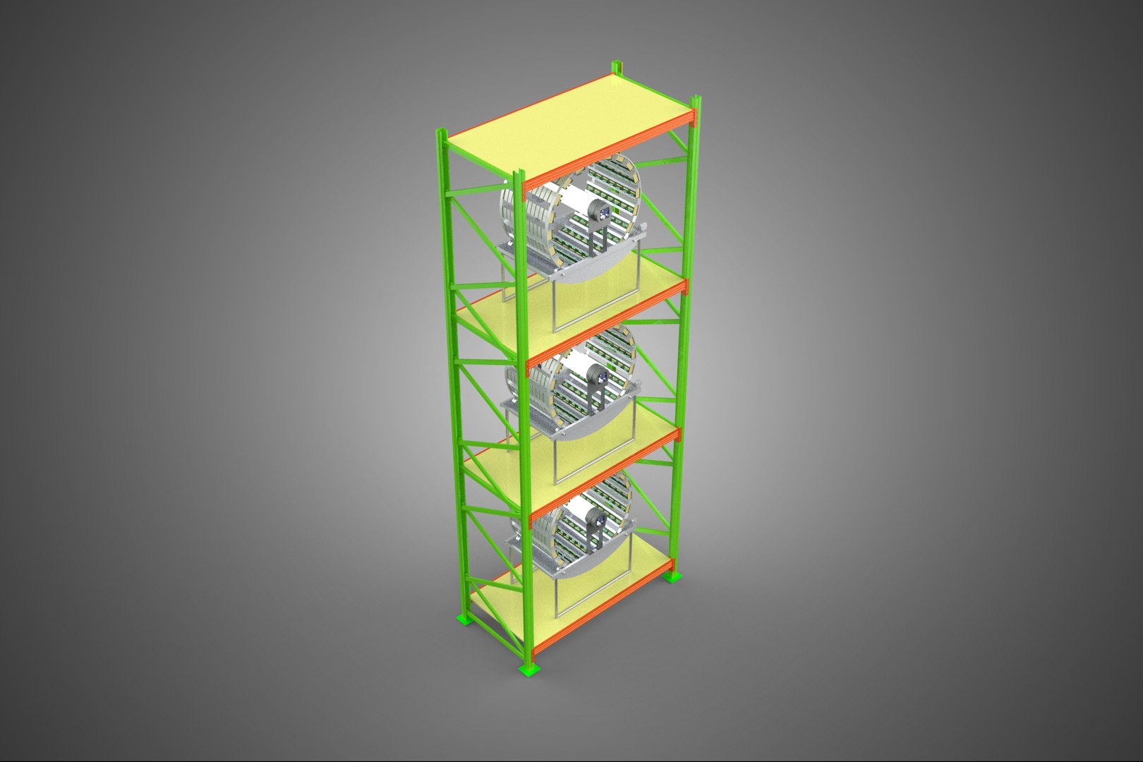 3D Model VERTICAL GARDEN TOWER ROTARY HYDROPONIC PLANT FARM LIGHT GROW ...