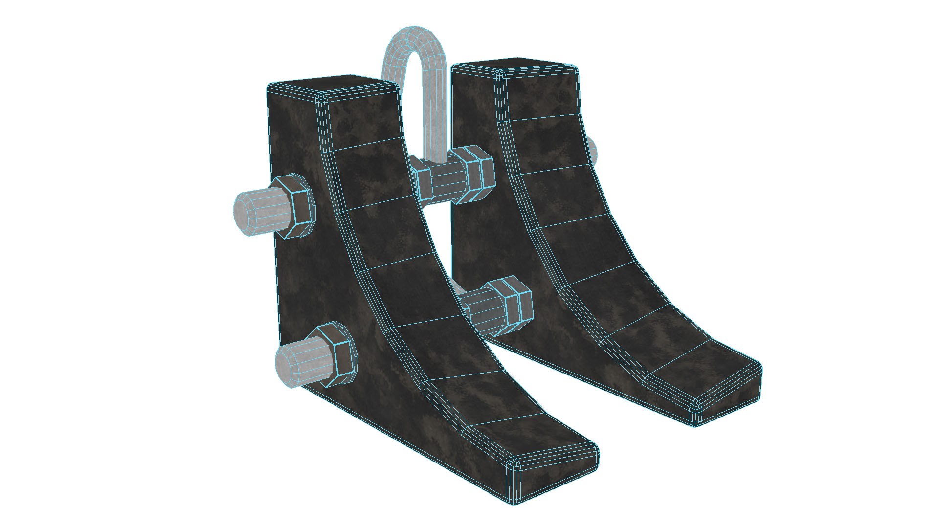 Wheel Chock Model - TurboSquid 2203875