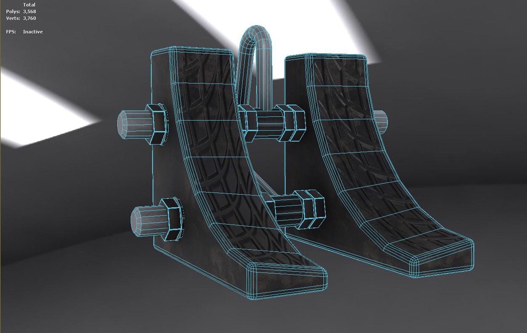 Wheel Chock Model - TurboSquid 2203875